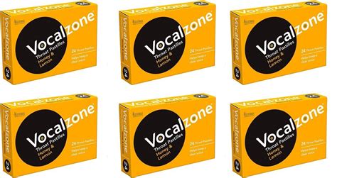 Vocalzone Honey & Lemon - 24 Throat Pastilles - Pack of 3