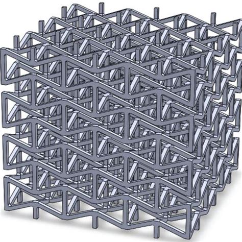 Auxetic Structures Of 3×3×7 Cells A And 8×8×7 B Download