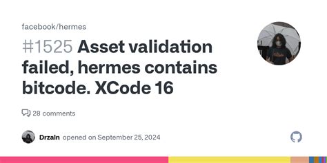 Asset Validation Failed Hermes Contains Bitcode XCode Issue Facebook Hermes GitHub