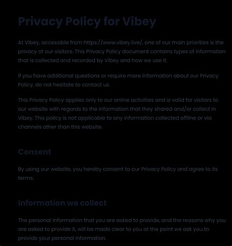 [bug] privacy policy text · issue 536 · unikonf vibey · github