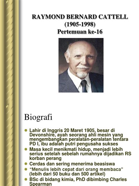 16raymond Bernard Cattell Pdf
