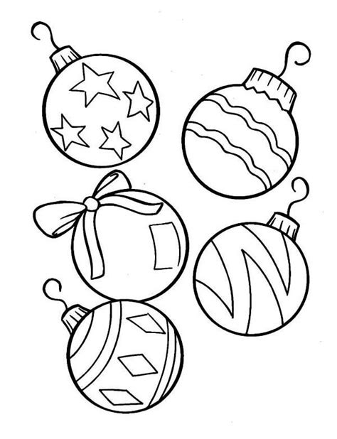 Christmas Ornaments Coloring Pages Printable Coloring Pages Free