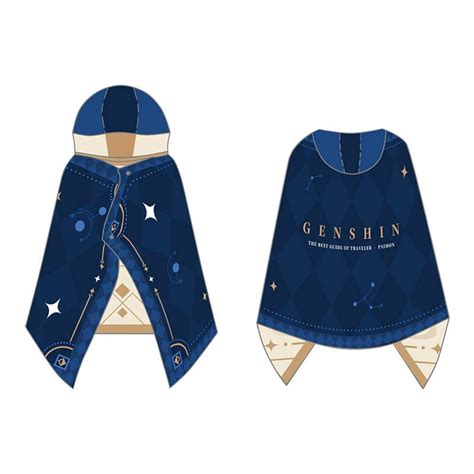 ♚เสื้อคลุมคอสเพลย์มีหมวกสวมใส่สบาย Anime New Game Genshin Impact Paimon