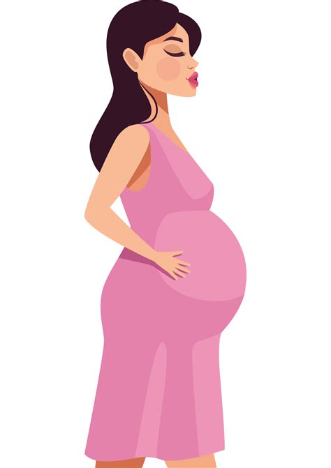 Woman Nine Months Pregnant 24089469 Png