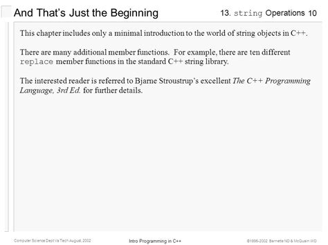 13 String Operations Intro Programming In C Computer Science Dept Va