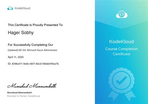 Microsoftazure Az104 Cloudcomputing Iti Azureadministrator Careergrowth Hager Sobhy 47