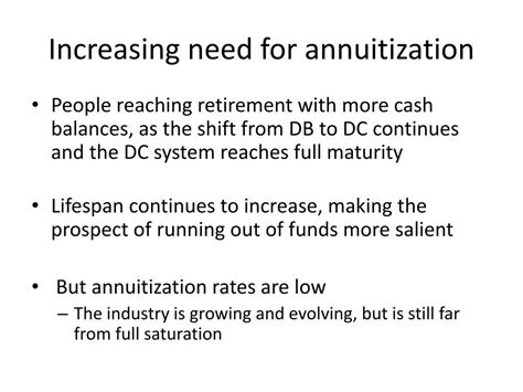 Ppt A Proposal To Increase Annuitization Of 401k Wealth Using