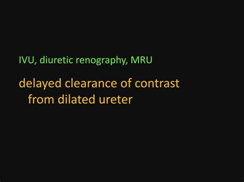 Primary Megaureter Imaging Findings Pptx