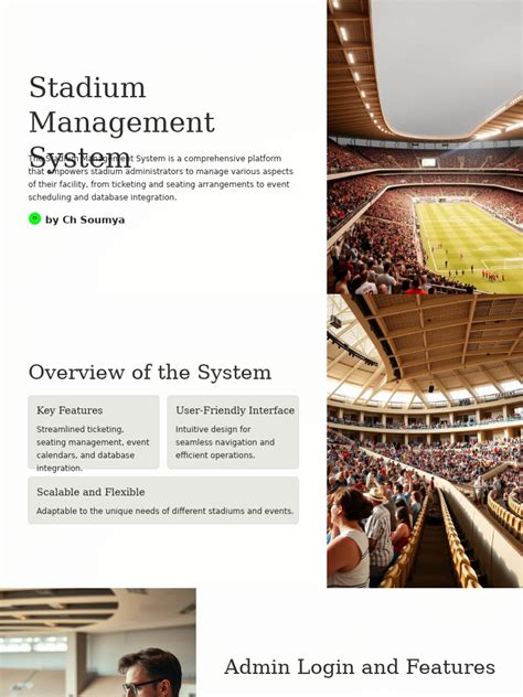 Stadium Management System Pdf Databases User Interface
