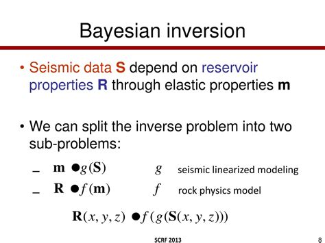 ppt bayesian inversion for reservoir properties estimation from time