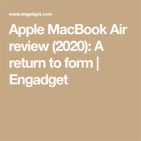 Apple Macbook Air Review A Return To Form Artofit