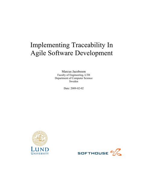 pdf implementing traceability in agile software development dokumen