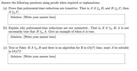 Solved Answer The Following Questions Using Proofs When Chegg Com