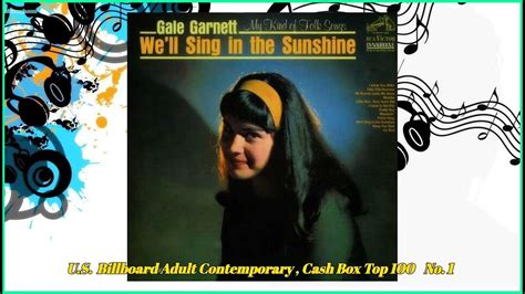 Gale Garnett Well Sing In The Sunshine 1964 Youtube