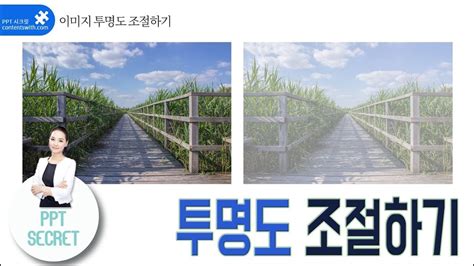 [ppt 시크릿] 파워포인트 이미지 도형처럼 투명도 조절하는 방법│콘텐츠위드 Contents With Youtube