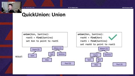 CSE 373 20au, Lesson 19 Video 3: QuickUnion - YouTube