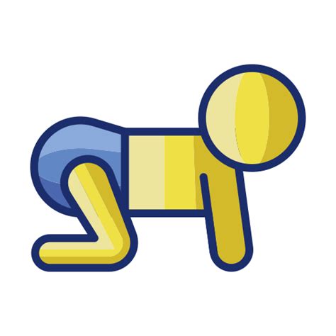 Crawling Flaticons Lineal Color Icon