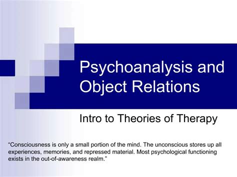 Ppt Psychoanalysis And Object Relations Powerpoint Presentation Free