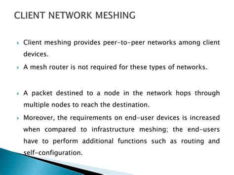 Heterogeneous Mesh Network Ad Hoc Pptx Computer Networking Computing