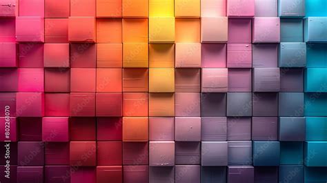 Ilustración De Stock A Visually Soothing Background Featuring Squares Arranged In A Precise Grid