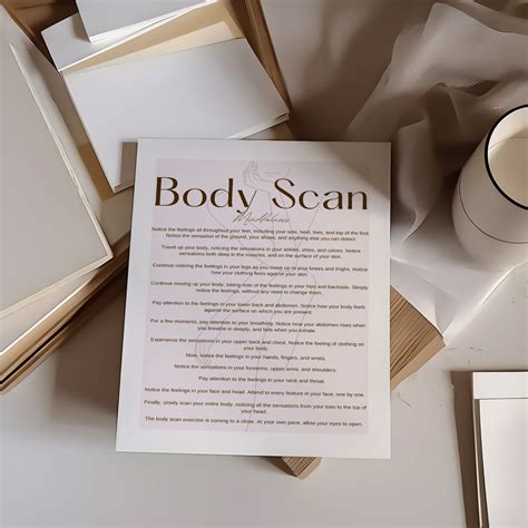Body Scan Mindfulness Exercise Body Scan Wall Art Worksheet