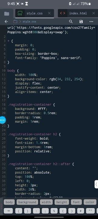 registration system using html and css coding webdesign howtocreateawebsiteusinghtmlandcss
