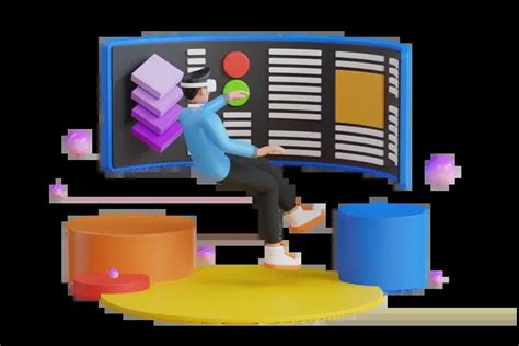 Virtual Reality Development Process 3d Illustration Free Download
