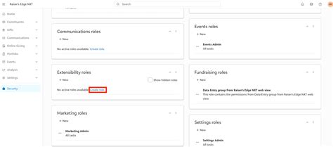 How To Add The Extensibility Role Within Security In Raisers Edge Nxt