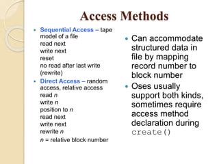 File Concept And Access Method PPTX