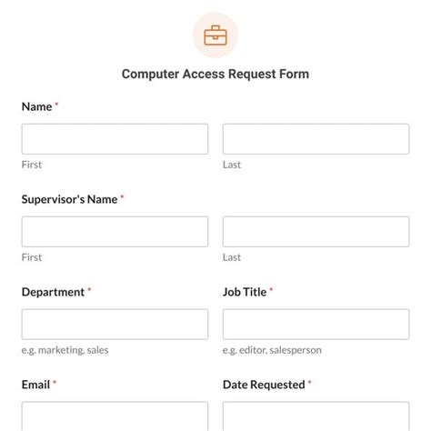 Customizable Account Opening Form Template