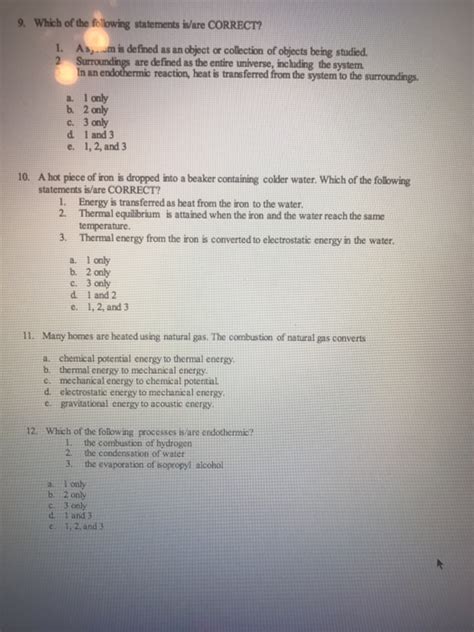 Solved Which Of The Following Statements Is Are CORRECT A Chegg