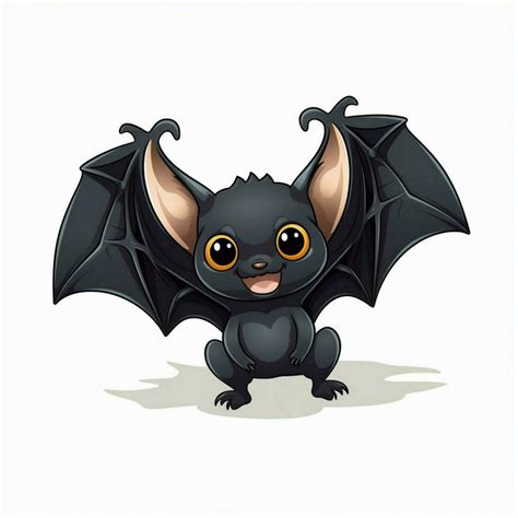 Bat 2d Cartoon Vector Illustration On White Background Hig 30683240