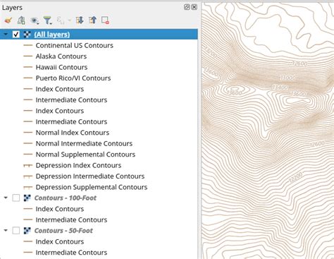 Contour Confused About Topographic Data In Base Map Using Qgis