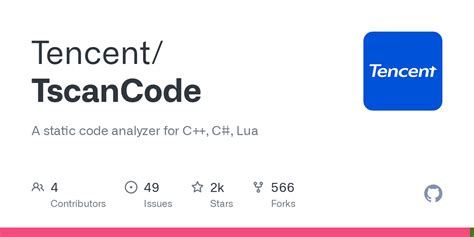 GitHub Tencent TscanCode A Static Code Analyzer For C C Lua