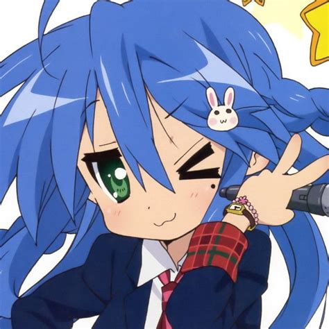 From Luckystar Vocaloid Cosplay Konata Izumi Manhwa Emo Scene Lucky Star Cute Icons