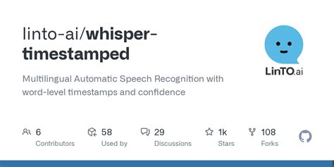 Linto Ai Whisper Timestamped · Discussions · Github