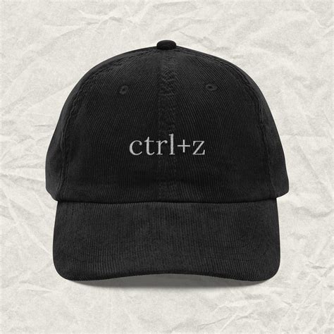Ctrlz Hat Funny Coding T Embroidered Techwear Cap Programmer T Coder Hat Software