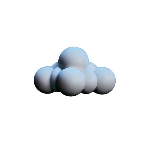 Cloud D Element PNG