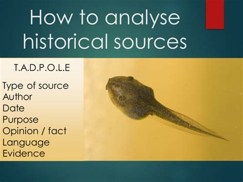 Tadpole Acronym For Analysing Sources Pearl Harbor Teaching Resources Tadpole Acronym For Analysing Sources Pearl Harbor Teaching Resources
