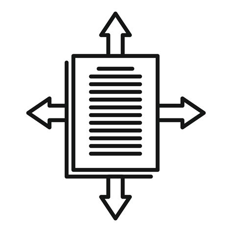 Page Restructuring Icon Outline Style 14670426 Vector Art At Vecteezy