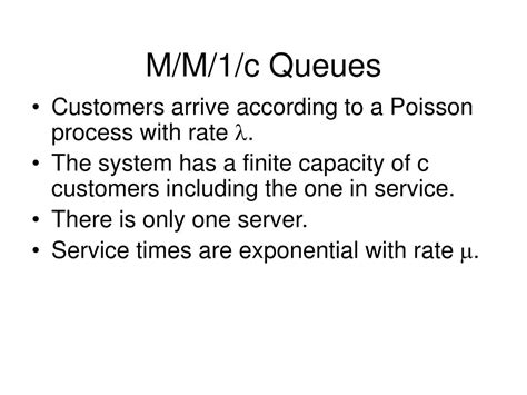 PPT - M/M/1 Queues PowerPoint Presentation, free download - ID:6297165