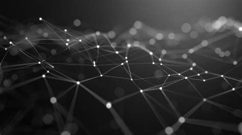 Premium Photo An Abstract Glowing Web Of Interconnected Points And Lines Cascades Across A