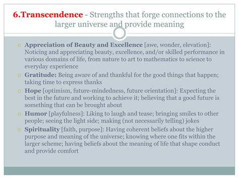 The Via® Classification Of Character Strengths Pptx