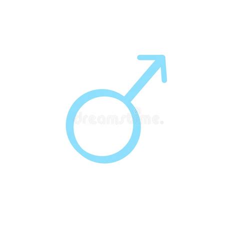 Male Man Sex Icon Blue Symbol On White Background Stock Photo Image Of Circle Freshness