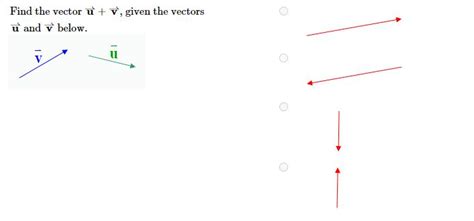 Solved Find The Vector Vec U Vec V Given The Chegg