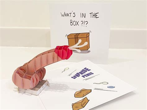 The “whats In The Box” Pop Up Dick Card Hilarious Nsfw Funny