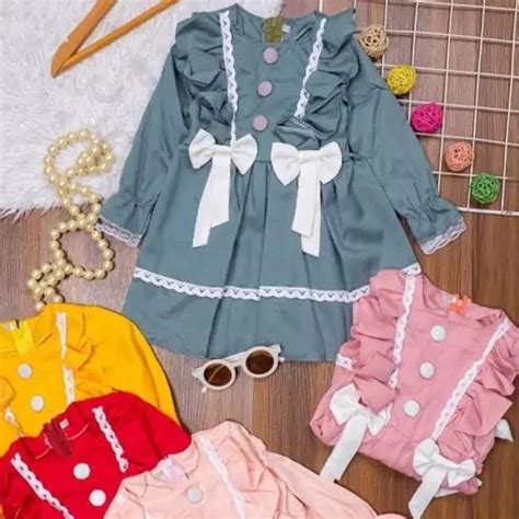 خرید و قیمت پیراهن عروسکی بچگانه جنس بابوس یا کرپ یا میکرو دوخت سفارشی