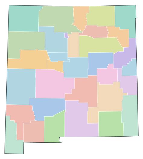New Mexico Blank Maps Mappr