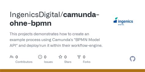 Github Ingenicsdigitalcamunda Ohne Bpmn This Projects Demonstrates