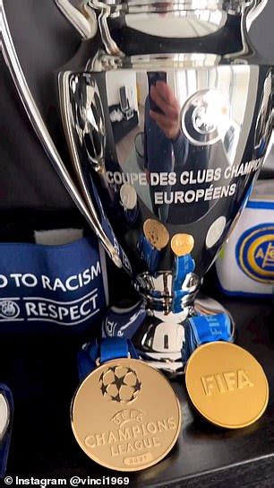 Footage Of Jorginhos Trophy Cabinet Emerges With His Ucl And Euros Medals Taking Pride Of Place